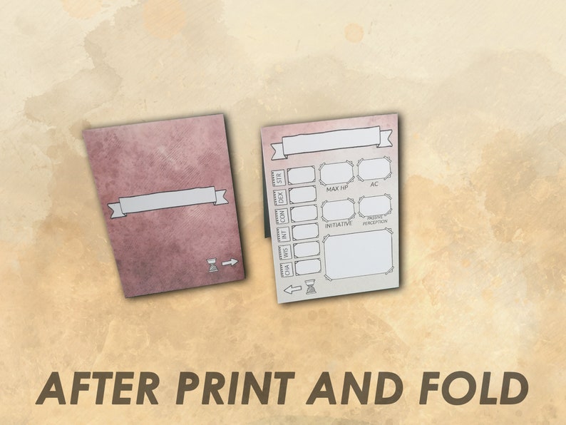 Dnd Initiative Tracker Dnd Dm Screen Accessories Character - Etsy