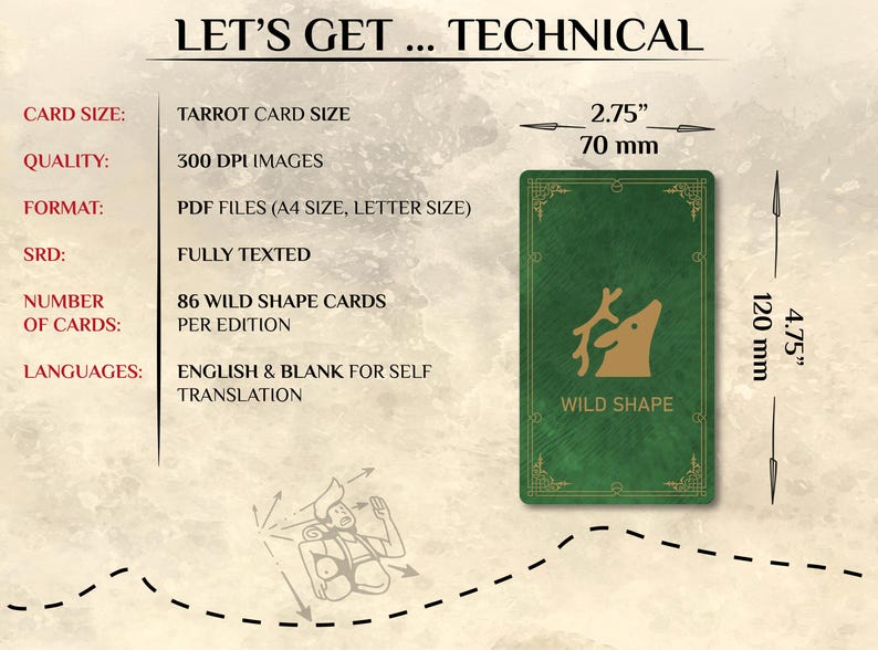 Dnd Druid Wild Shape Cards: 86 Beast Transformations 5e & 2024 Edition ...