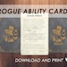 Dnd Rogue Ability Cards: Dungeons and Dragons 5e (PDF) - Etsy