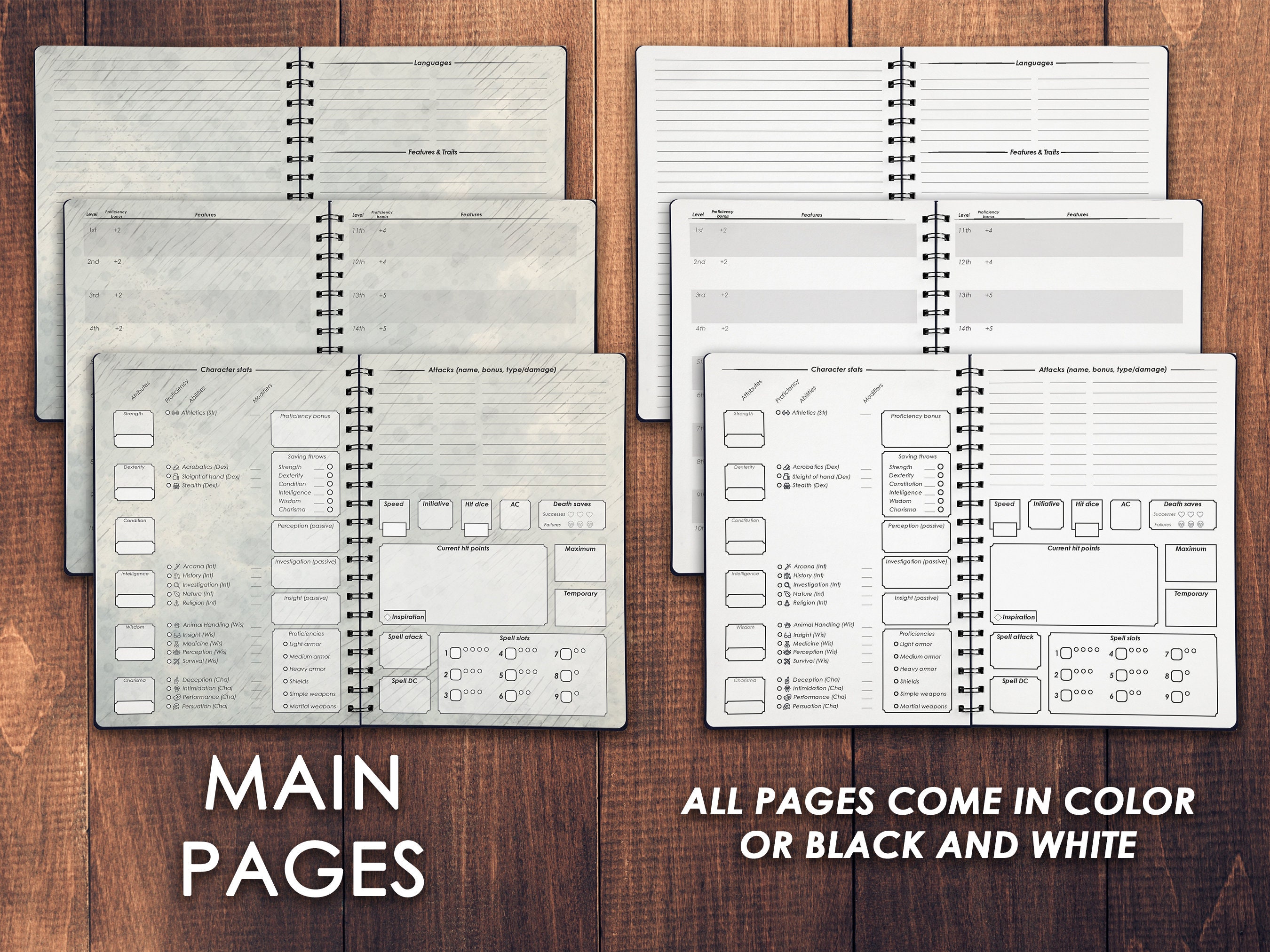 Printable Dnd Character Journal 5e Dnd Character Sheet - Etsy UK