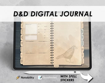 Dnd Character Journal Notion Template Session Log & Character Sheet W ...