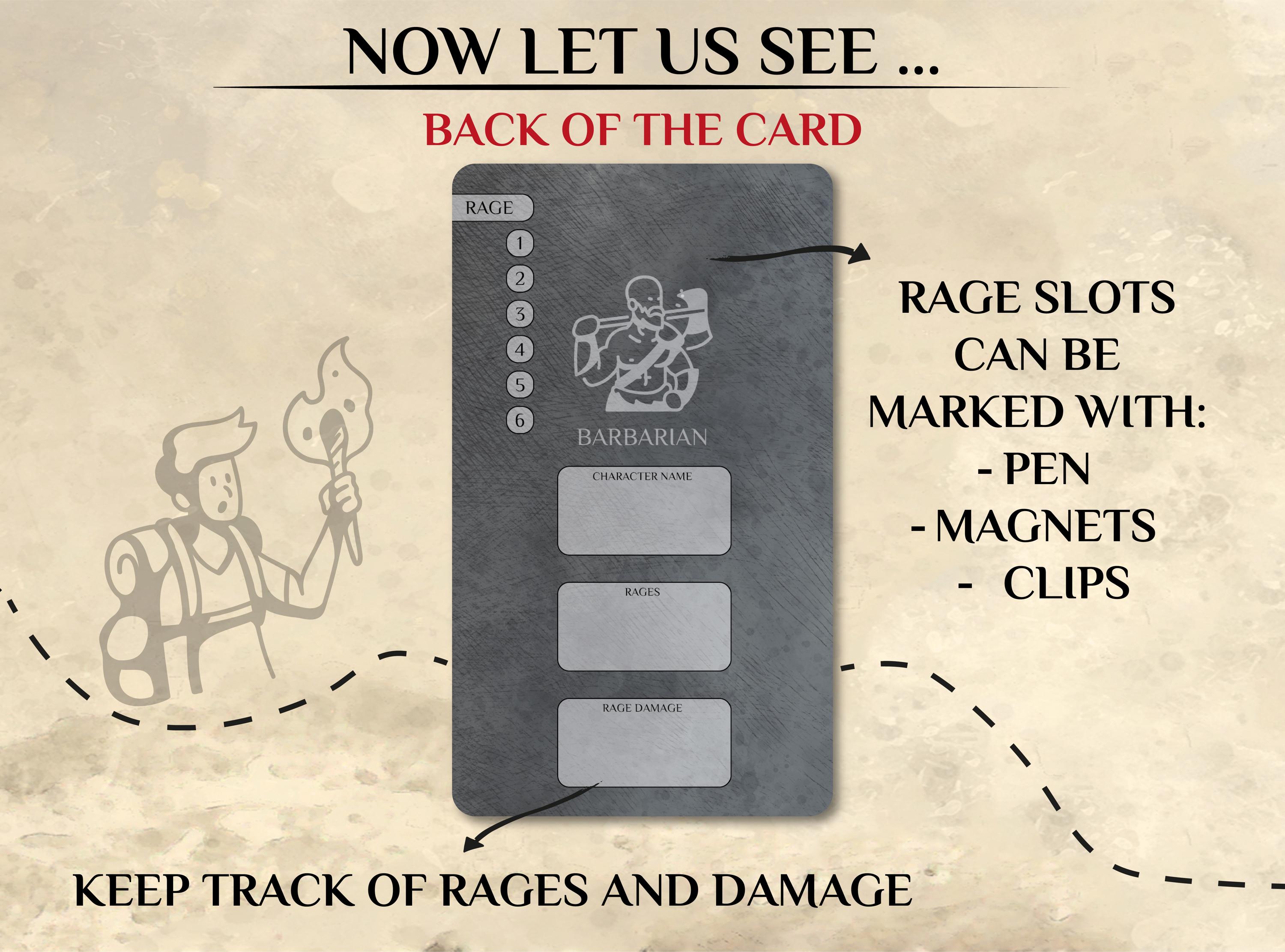 Barbarian Rage Tracker Card: D&D 5e Accessory (PDF) - Etsy