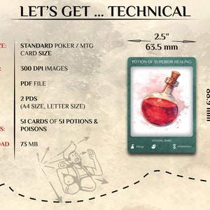 Dnd Potion and Poison Cards Illustrated Dnd Item Cards D&d Dnd DM ...