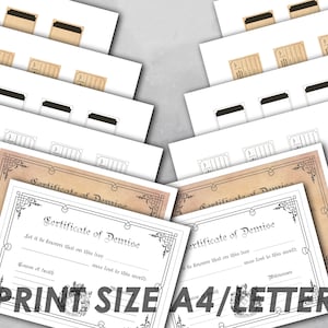 Dnd Death Certificate | RPG Certificate of Demise | Printable Dungeons ...