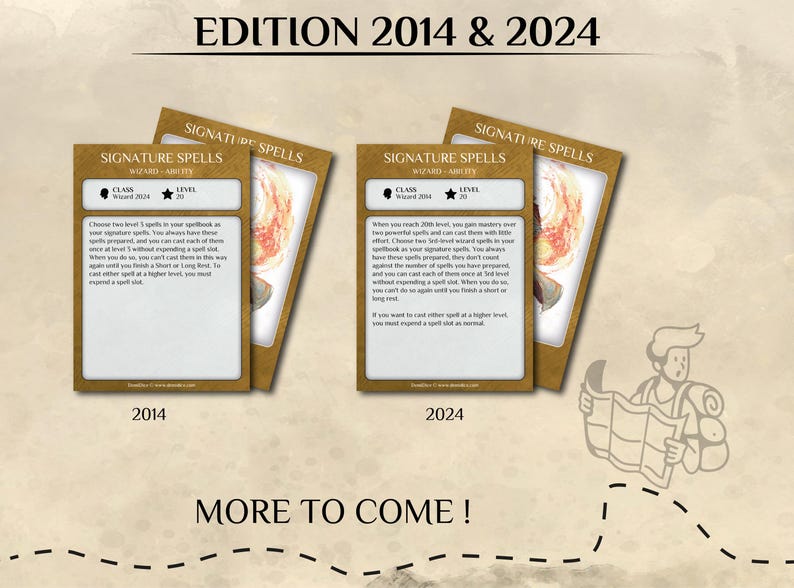 Dnd Illustrated Abilities Cards Bundle | 5E 2014 2024 Class Ability ...