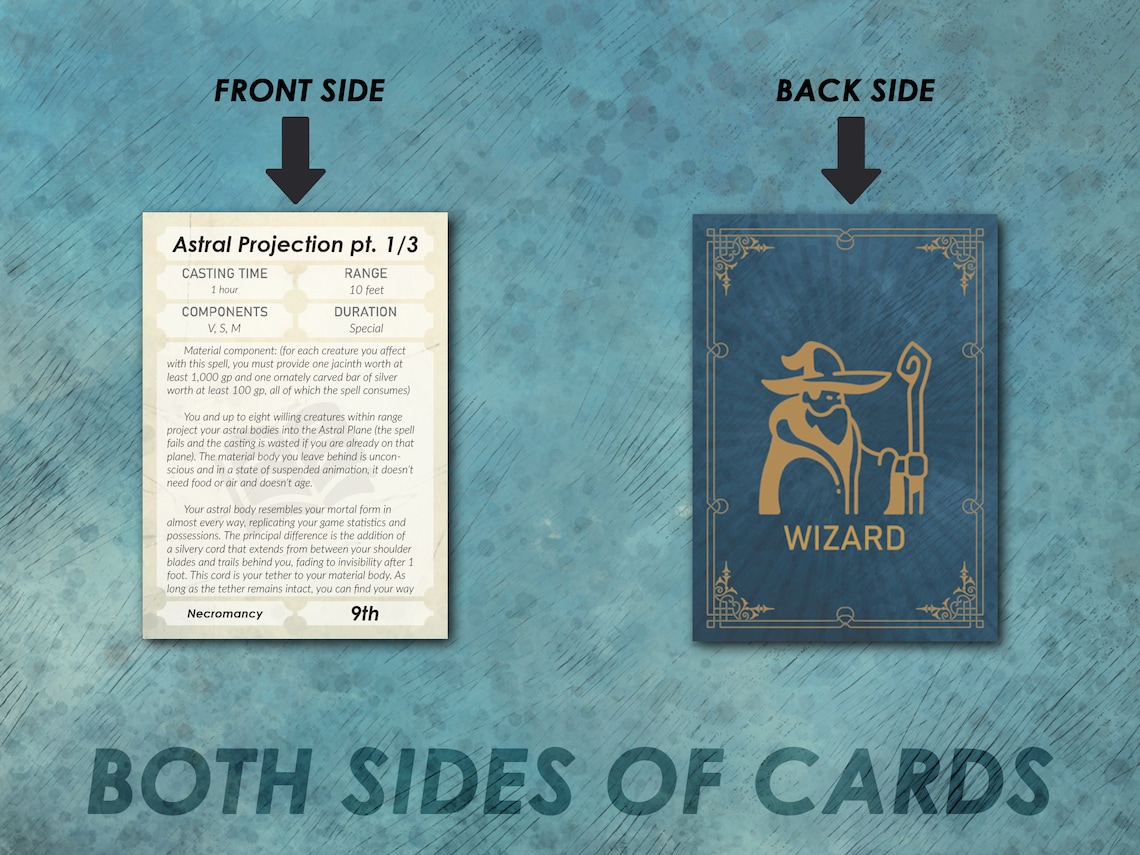 Dnd Spell Cards for Every Class MEGA SPELLS BUNDLE D&d - Etsy