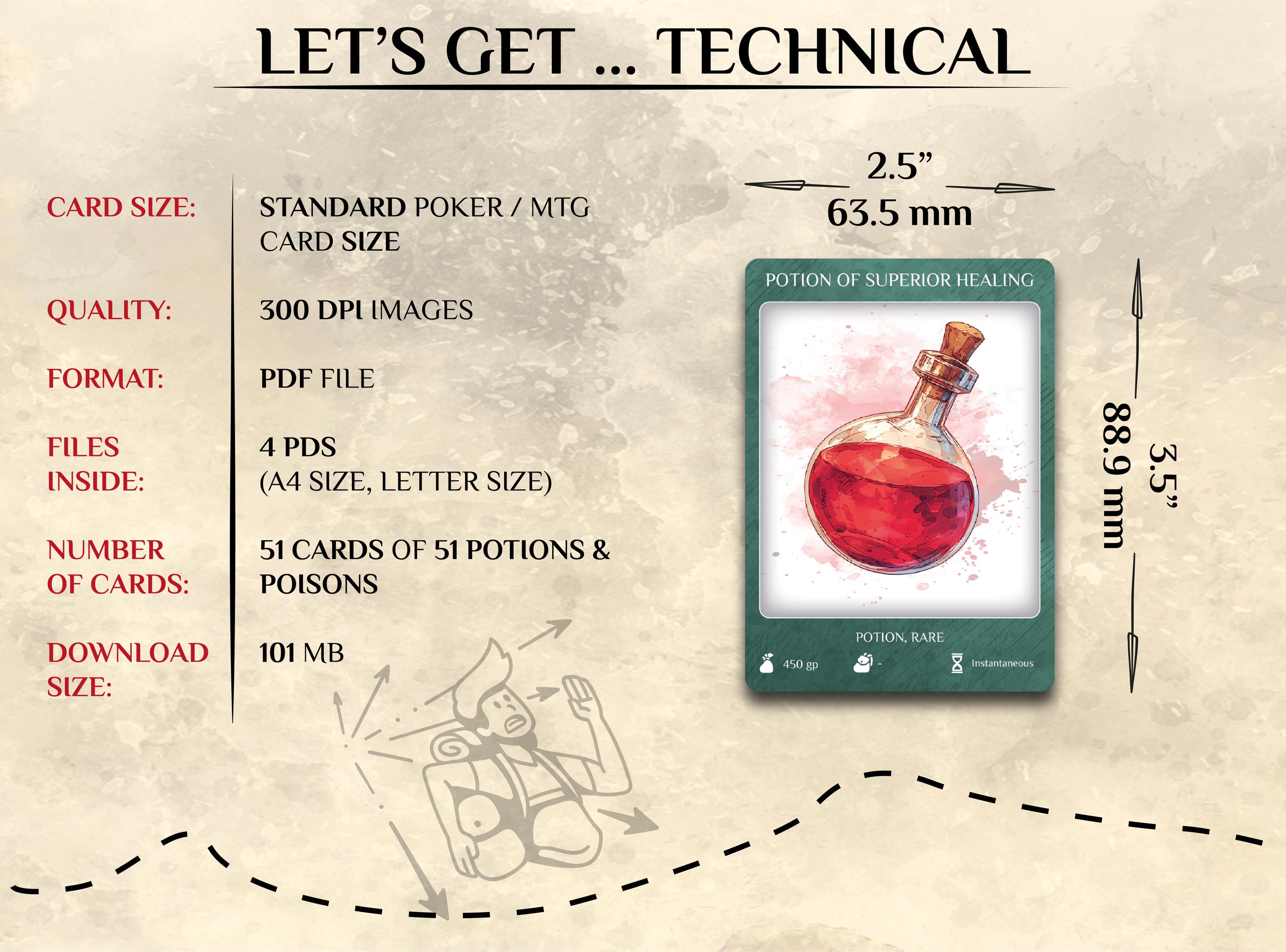 Dnd Potion and Poison Cards Illustrated | Dnd Item Cards | D&d Dnd DM ...