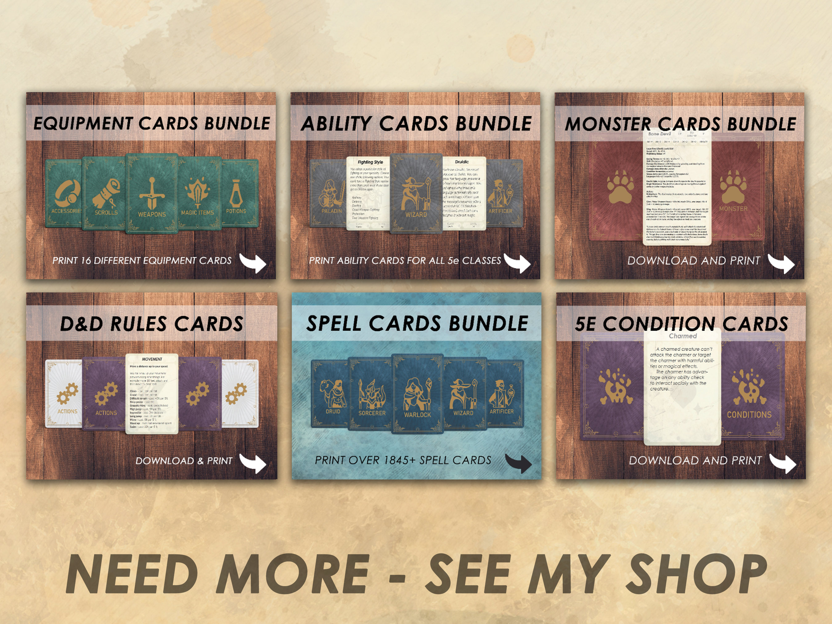 D&D 5e Bard Spell Slot Tracker Download and Print Dungeons - Etsy Canada