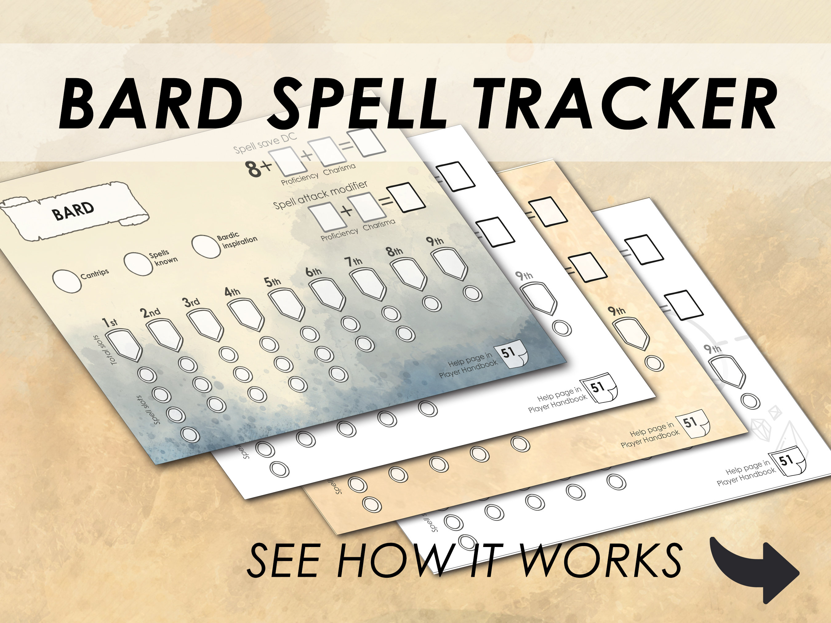 D D 5e Bard Spell Slot Tracker Download And Print Dungeons Etsy UK d-d-5e-bard-spell-slot-tracker-download-and-print-dungeons-etsy-uk