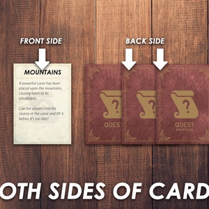 Quest Ideas Cards - Mountains Edition | Dnd Accessories | RPG Adventure ...