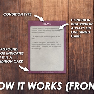 Dnd Condition Cards 5e | Illustrated Condition Tokens | MTG Size ...