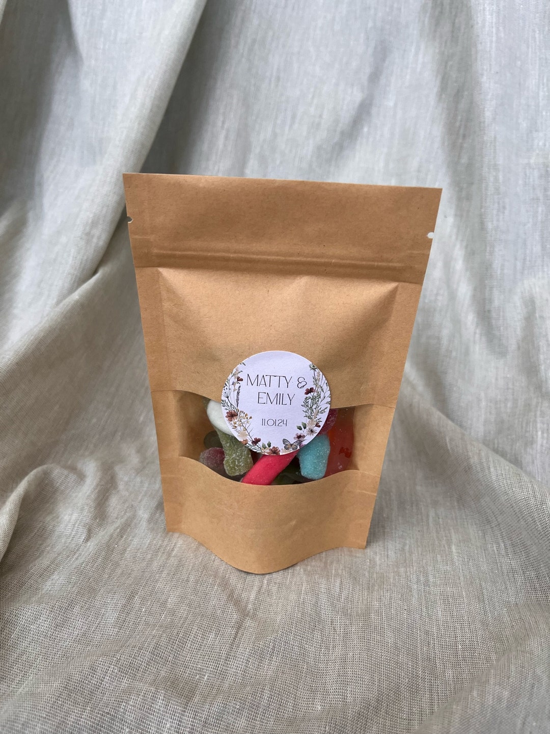 Modern Boho Designed Custom Sweet Packets, Wedding Favours, Sweet ...