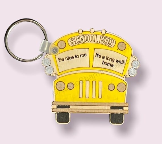 School Bus Driver Keychain Digital File | Etsy