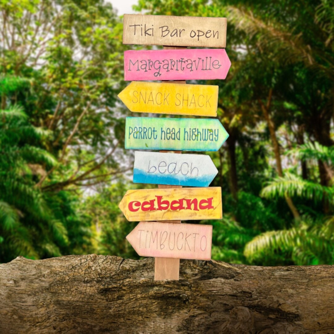 DIGITAL FILE Tiki Sign Post - Etsy