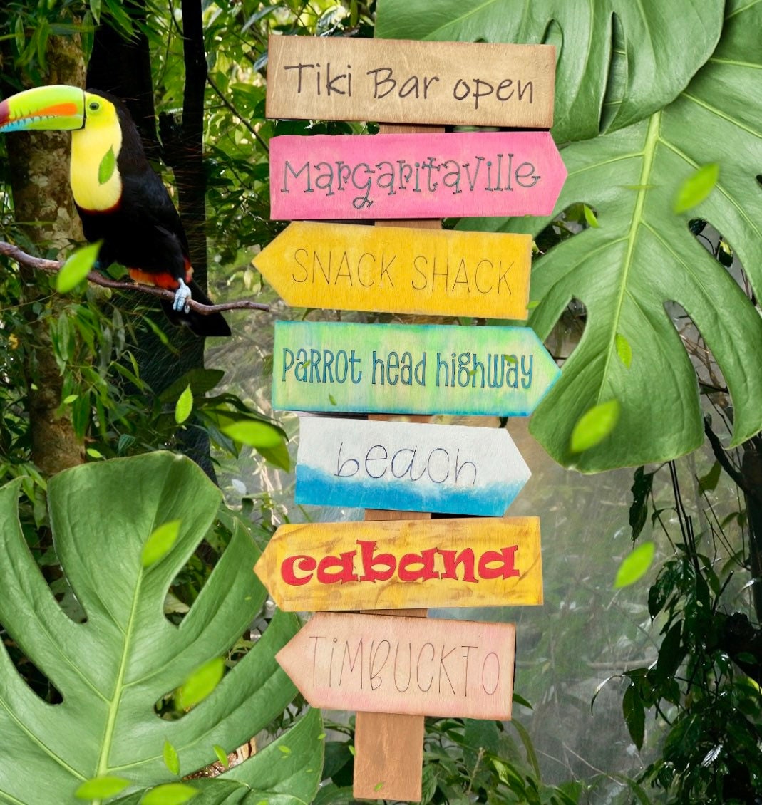 DIGITAL FILE Tiki Sign Post - Etsy