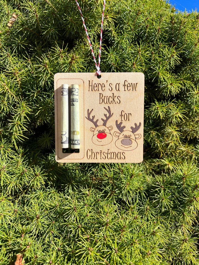 Money Holder Ornament File - A Few Bucks - Etsy