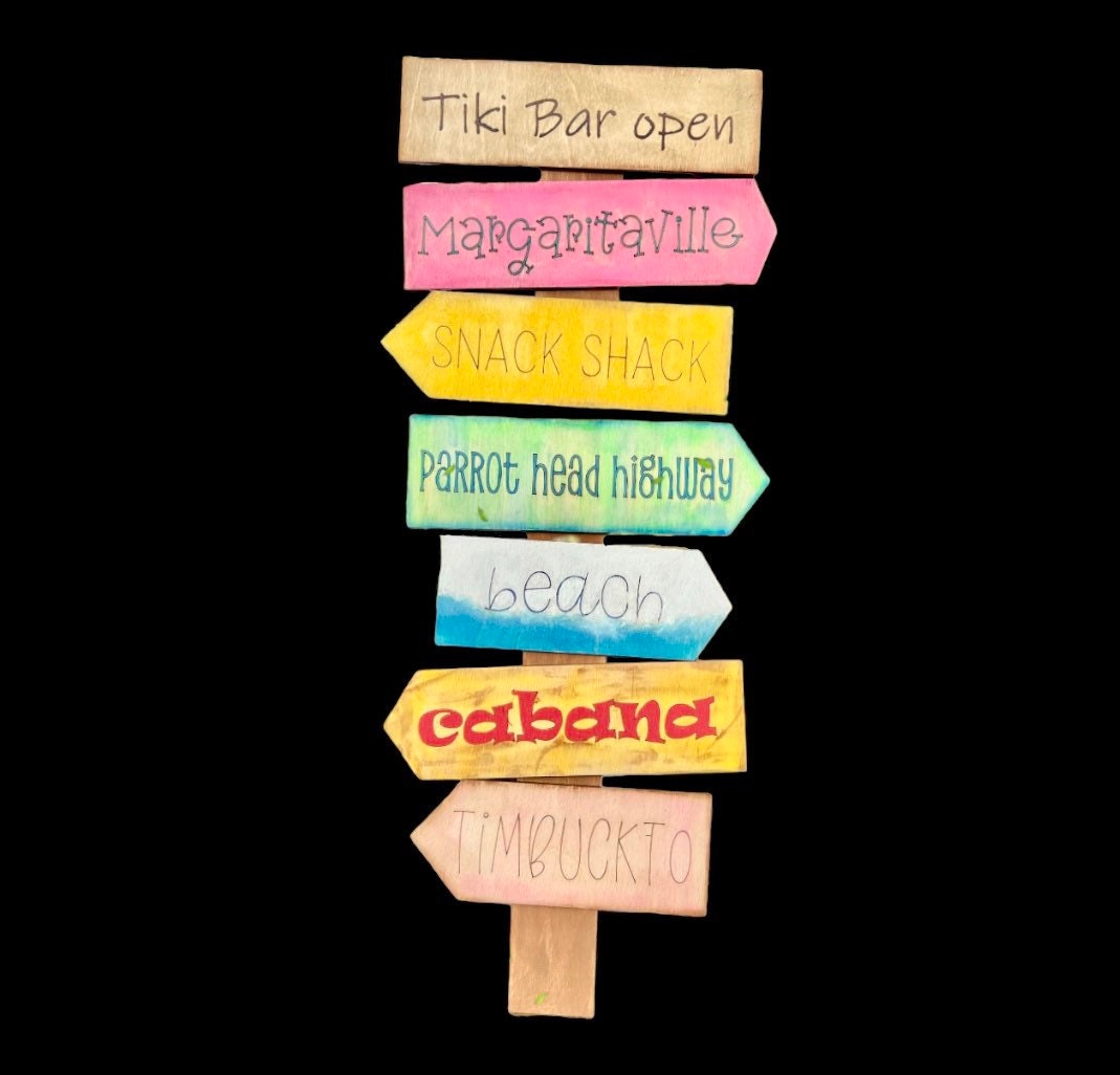 DIGITAL FILE Tiki Sign Post - Etsy