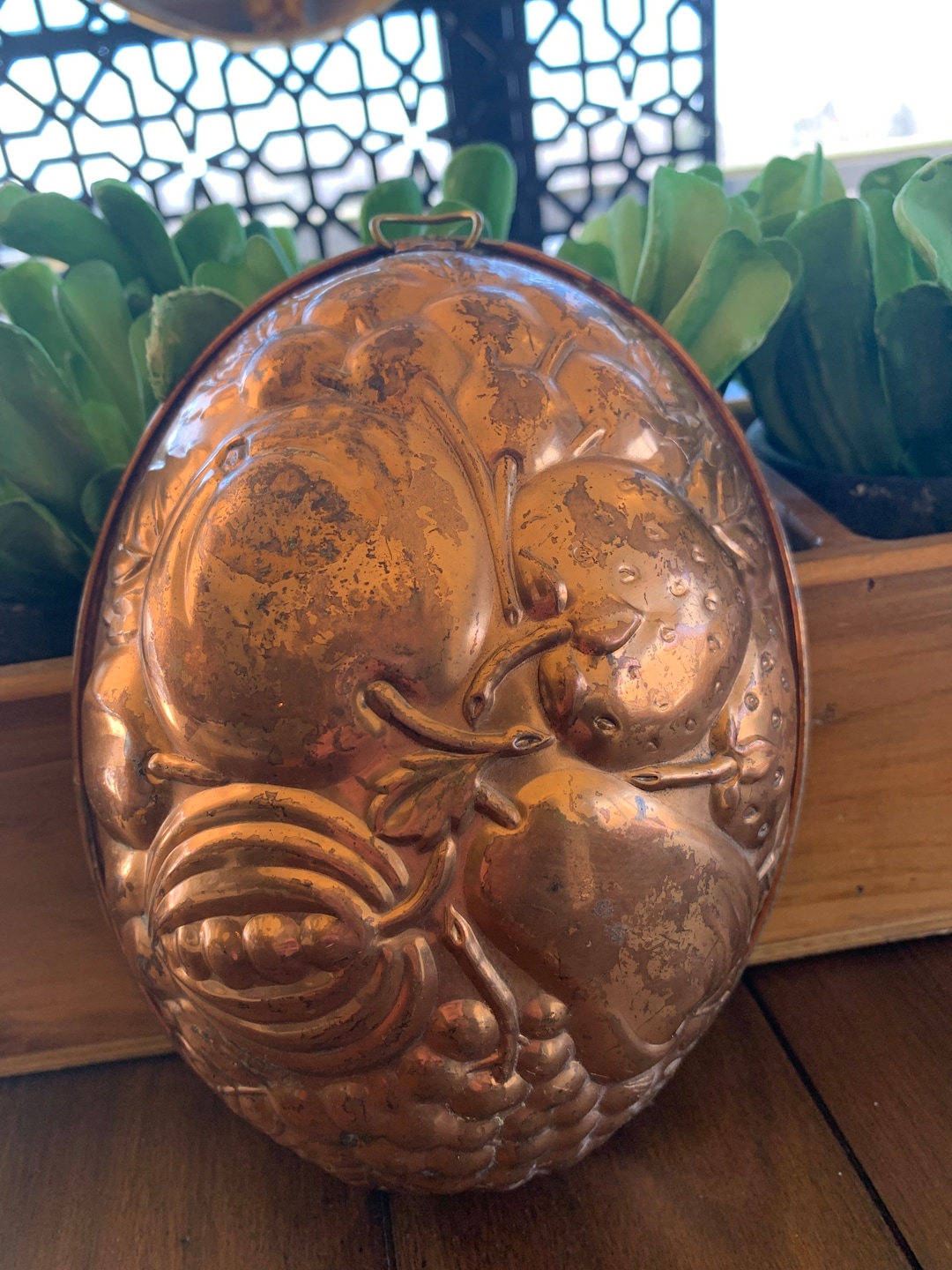 Vintage Cooper Mold With Fruit - Etsy