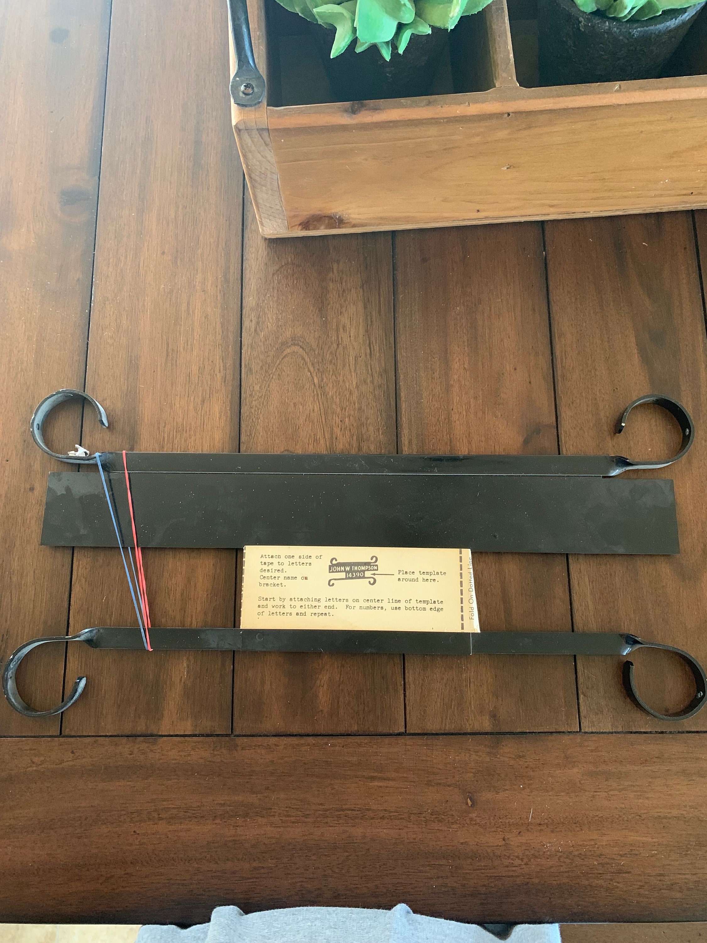 Vintage Wrought Iron Address Sign - Etsy