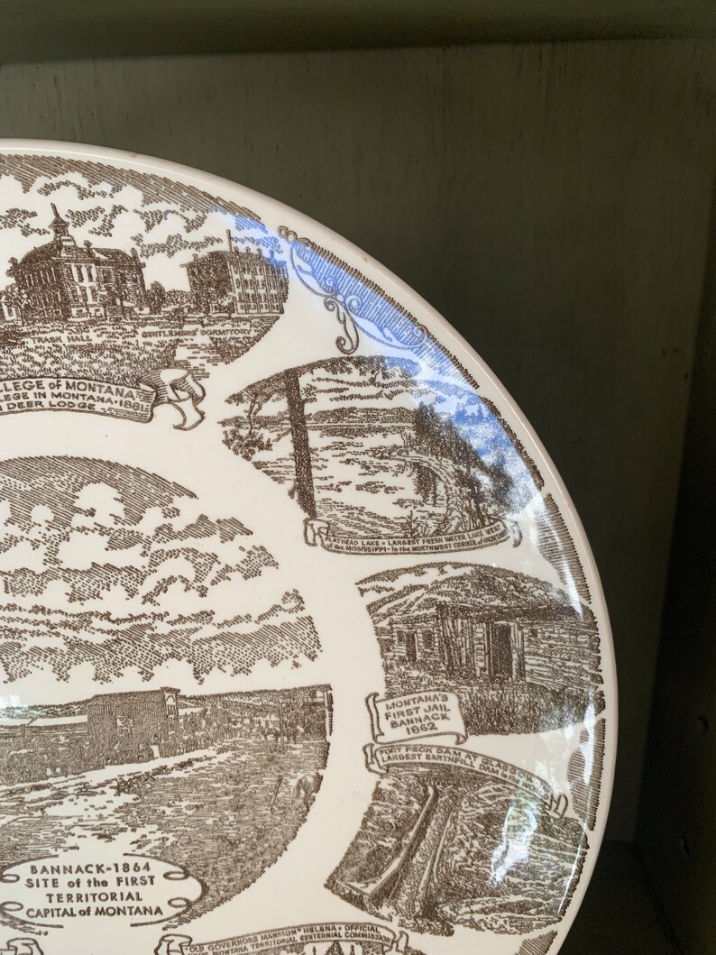 Vintage 1964 Territorial Centennial Plate - Etsy
