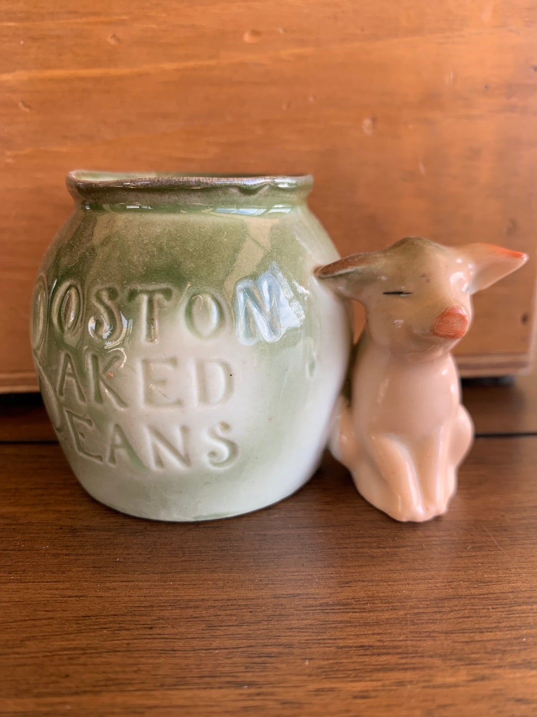 German Pig Fairing Pig Boston Baked Beans Match or Tooth Pick Holder - Etsy