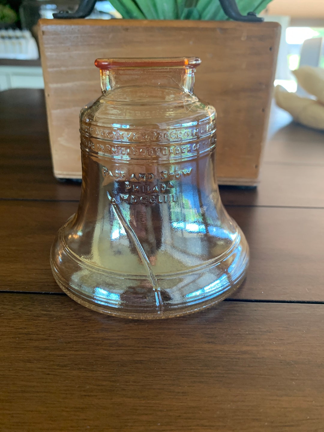 Carnival Glass Liberty Bell Bank - Etsy