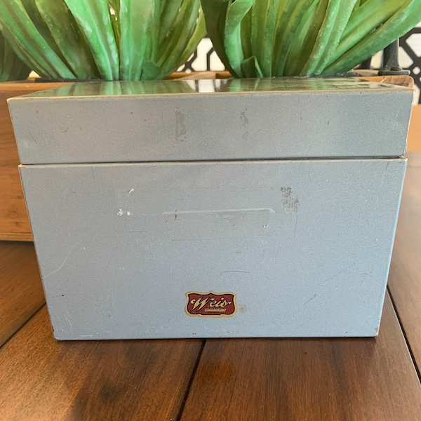 Metal Card Box - Etsy