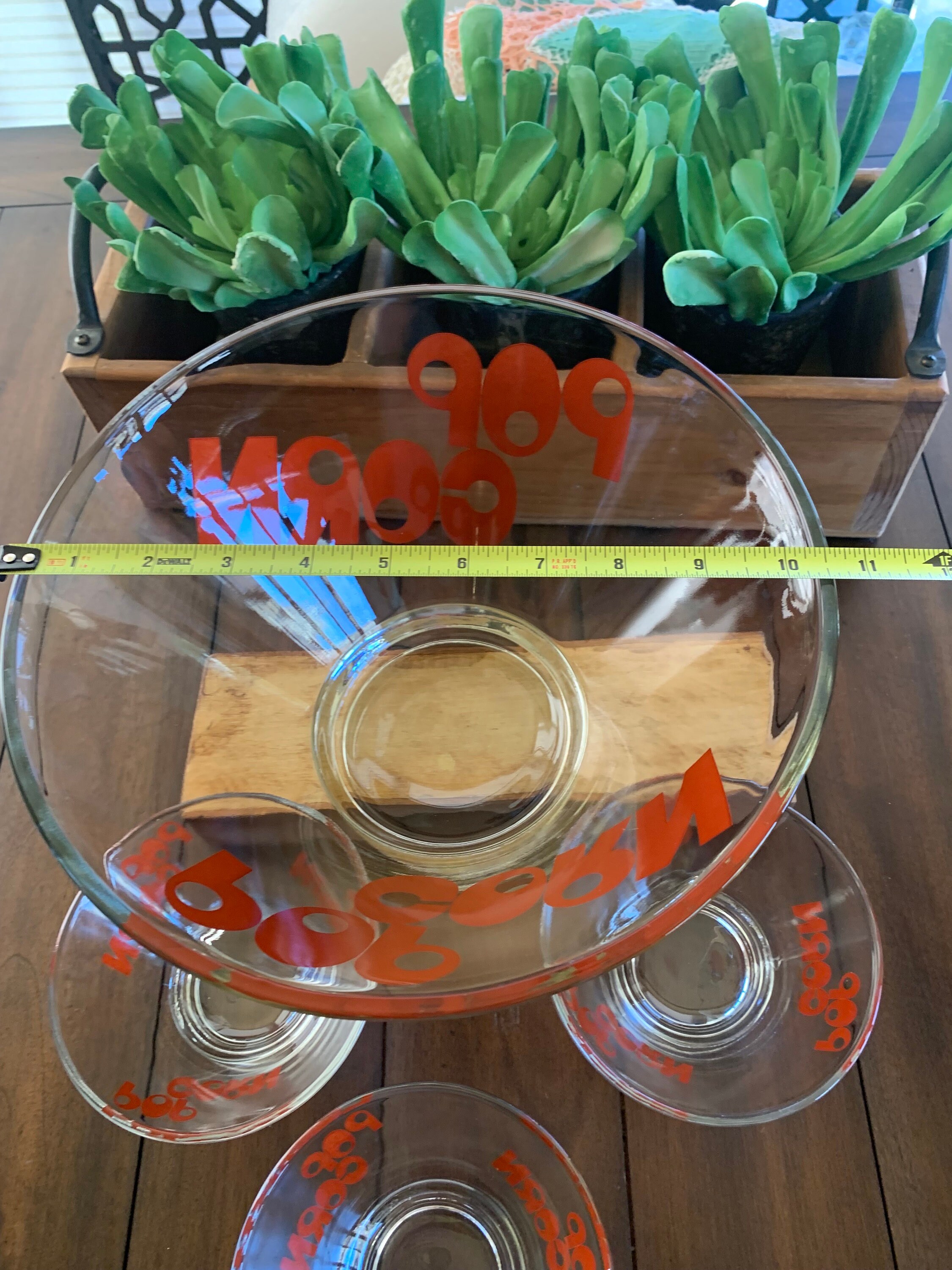 Vintage Red Wheaton Glass Popcorn Bowl Set - Etsy