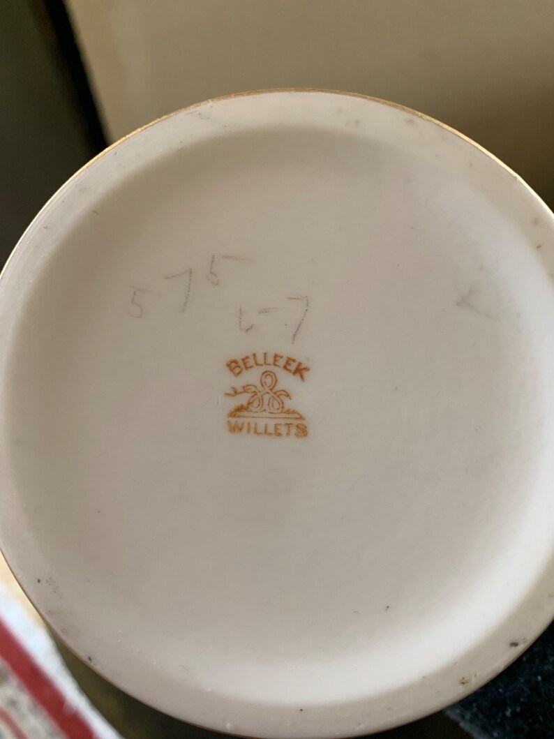 Belleek Willets Hand Painted Vase - Etsy