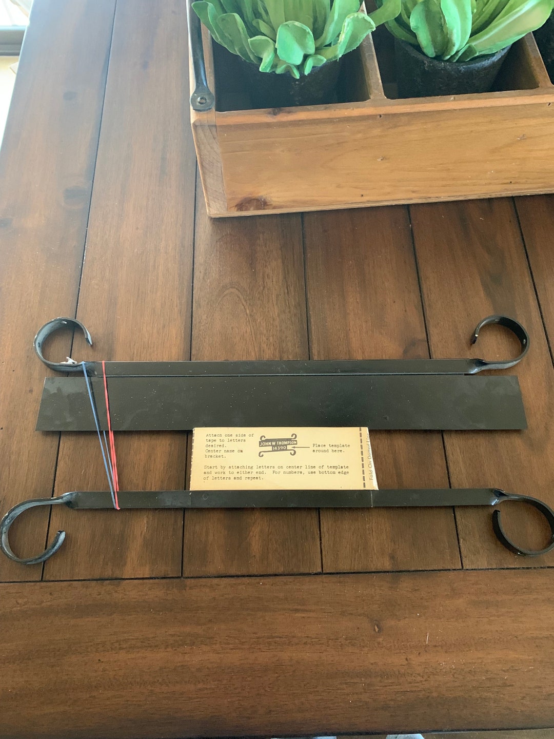 Vintage Wrought Iron Address Sign - Etsy