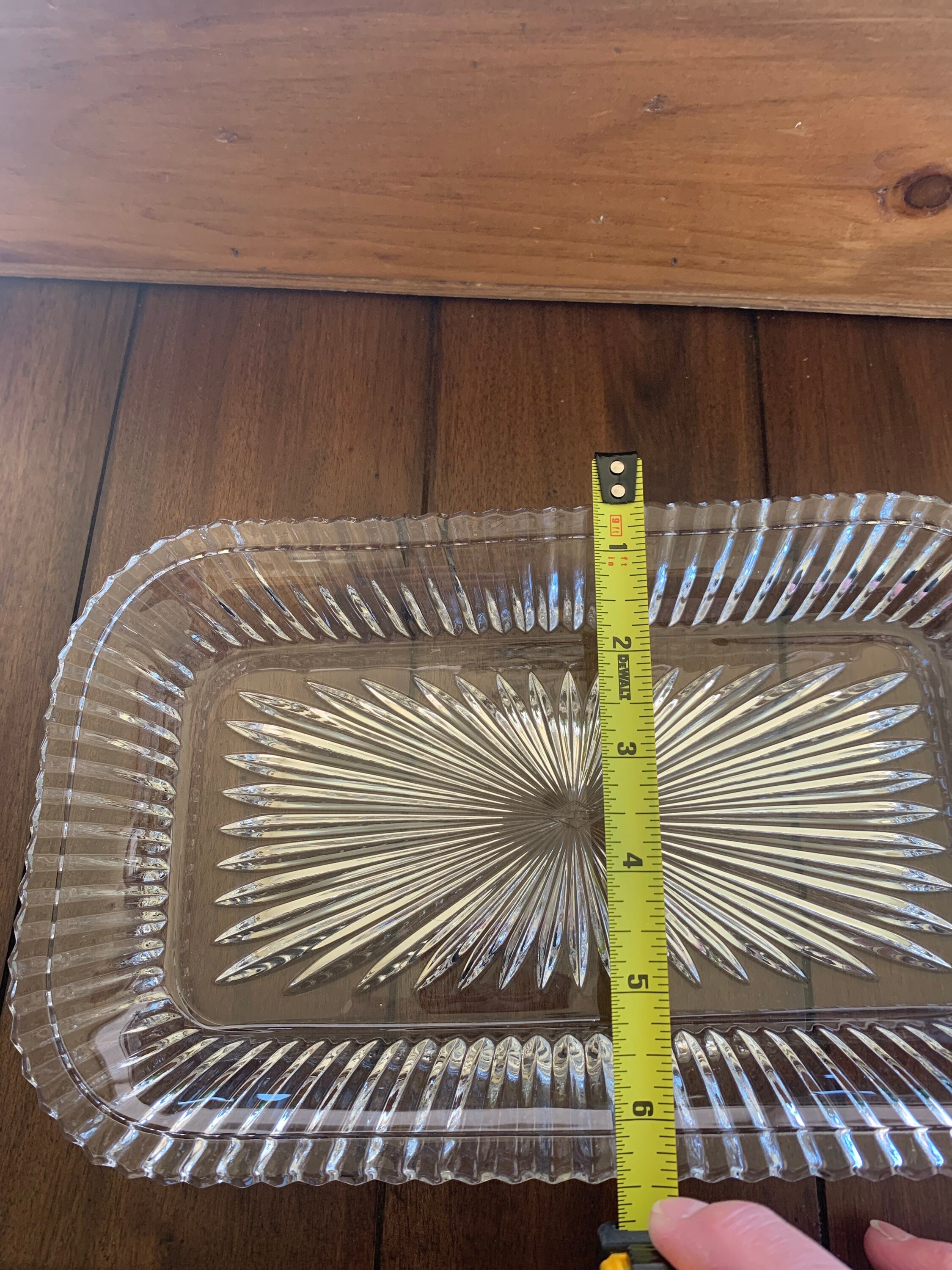 Heisey Glass Rectangle Shaped Tray - Etsy
