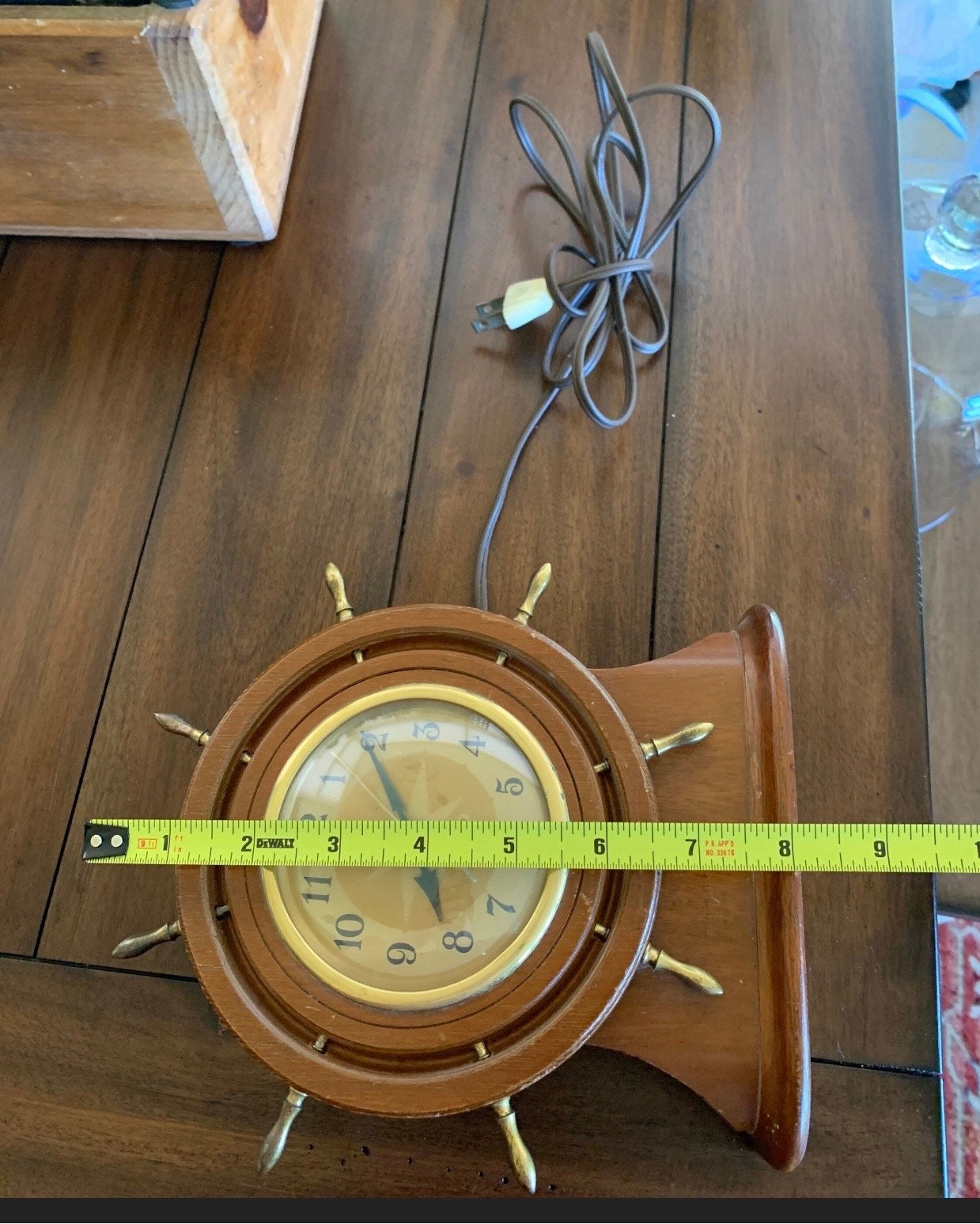 Vintage Seth Thomas Nautical Ships Wheel Mantel Clock - Etsy