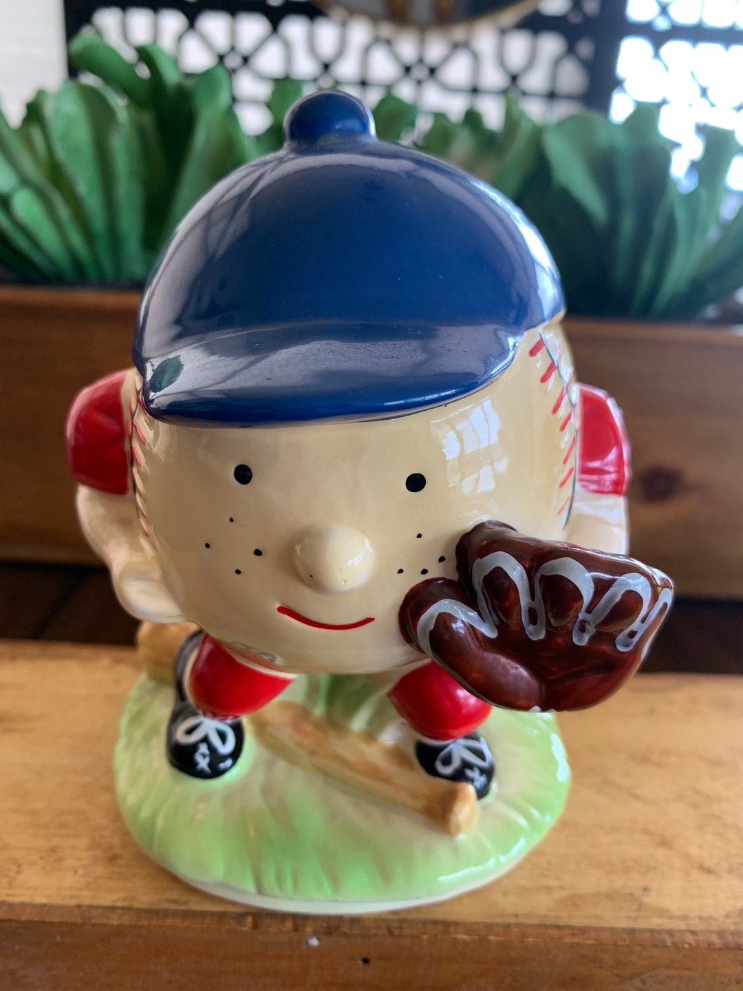 Vintage Bob Baseball Glazed Ceramic Bank - Alcon Accessories - Etsy