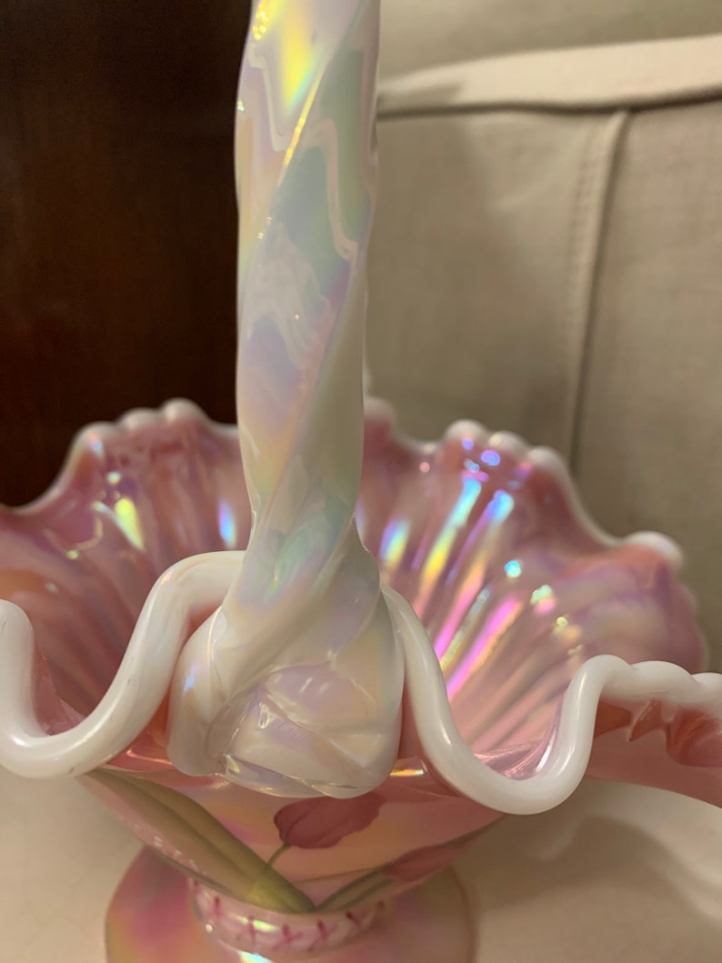 Fenton Legacy 95th Anniversary Pink Basket - Etsy