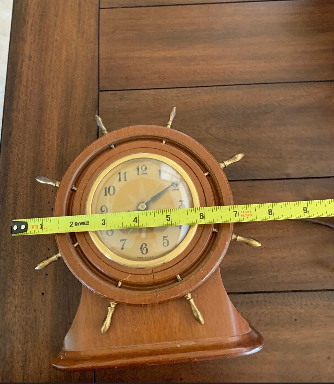 Vintage Seth Thomas Nautical Ships Wheel Mantel Clock - Etsy