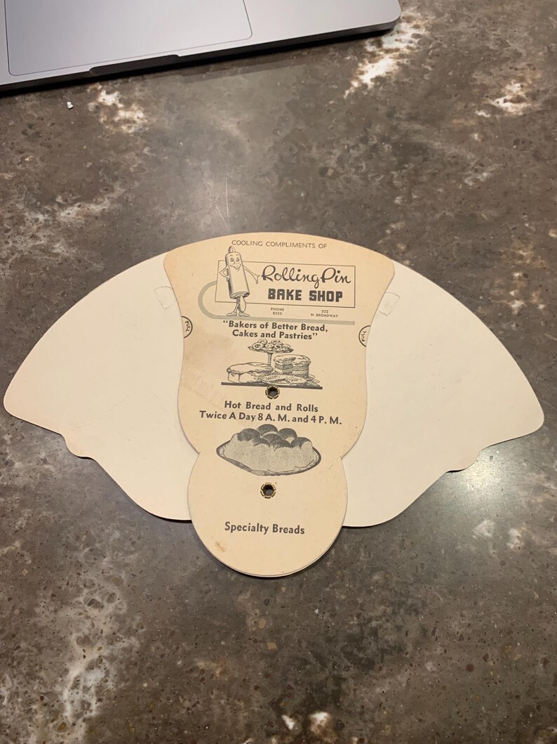 Vintage Cardboard Folding Advertising Fan: Singing Pig W/ Mandolin ...