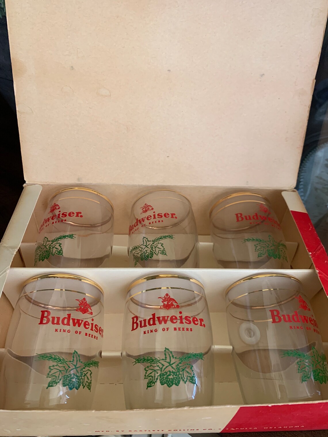 Vintage Budweiser Barrel Style Tasting Glasses in Original Box - Etsy