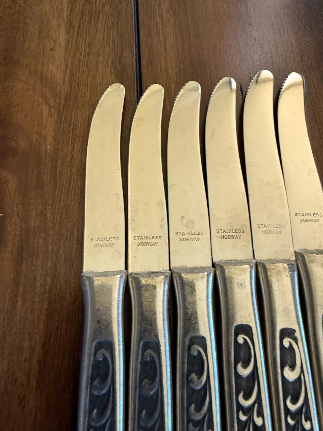 Vintage Norwegian Geilo Tinn Pewter Fruit Knives - Etsy
