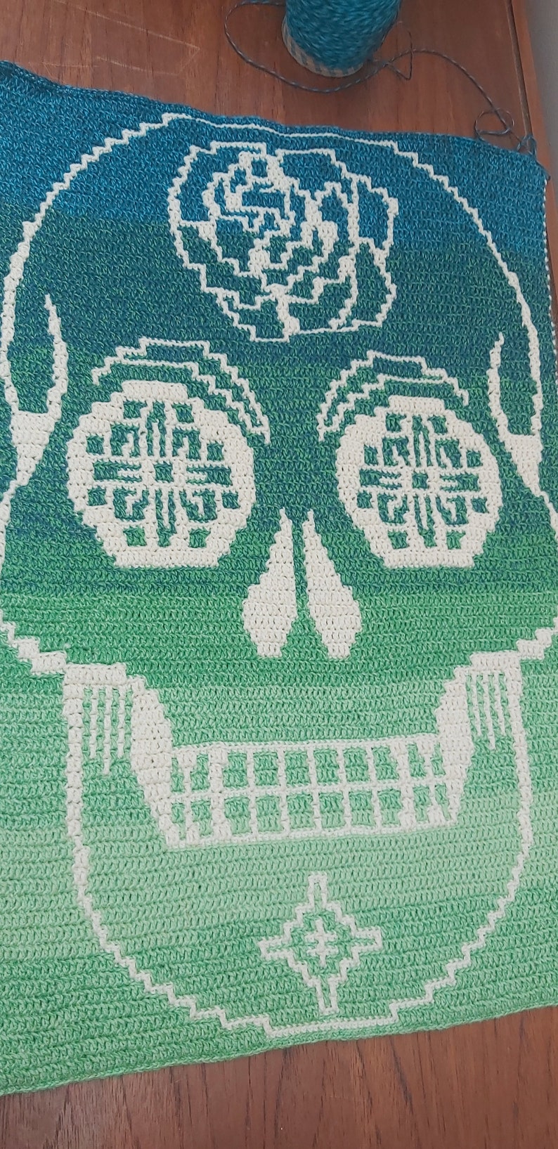 Sugar Skull Mosaic Crochet Pattern: Beginner Friendly (PDF Download) - Etsy
