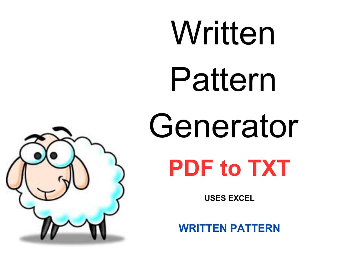 Convert Mosaic Crochet Charts to a Written Pattern Automatically - Etsy