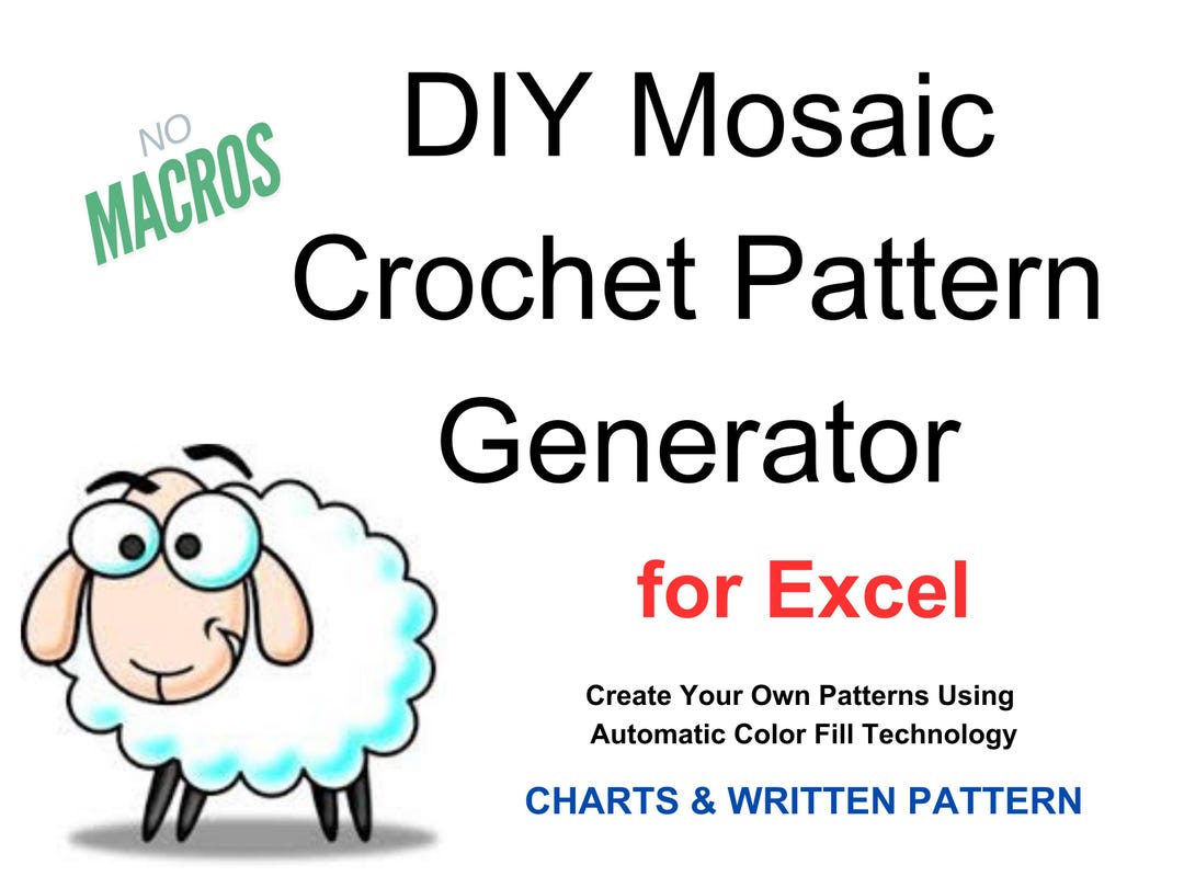 DIY Mosaic Crochet Pattern Generator for Excel (digital Download) - Etsy