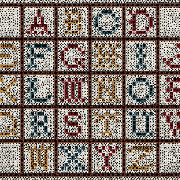 Crochet Letter Chart - Etsy