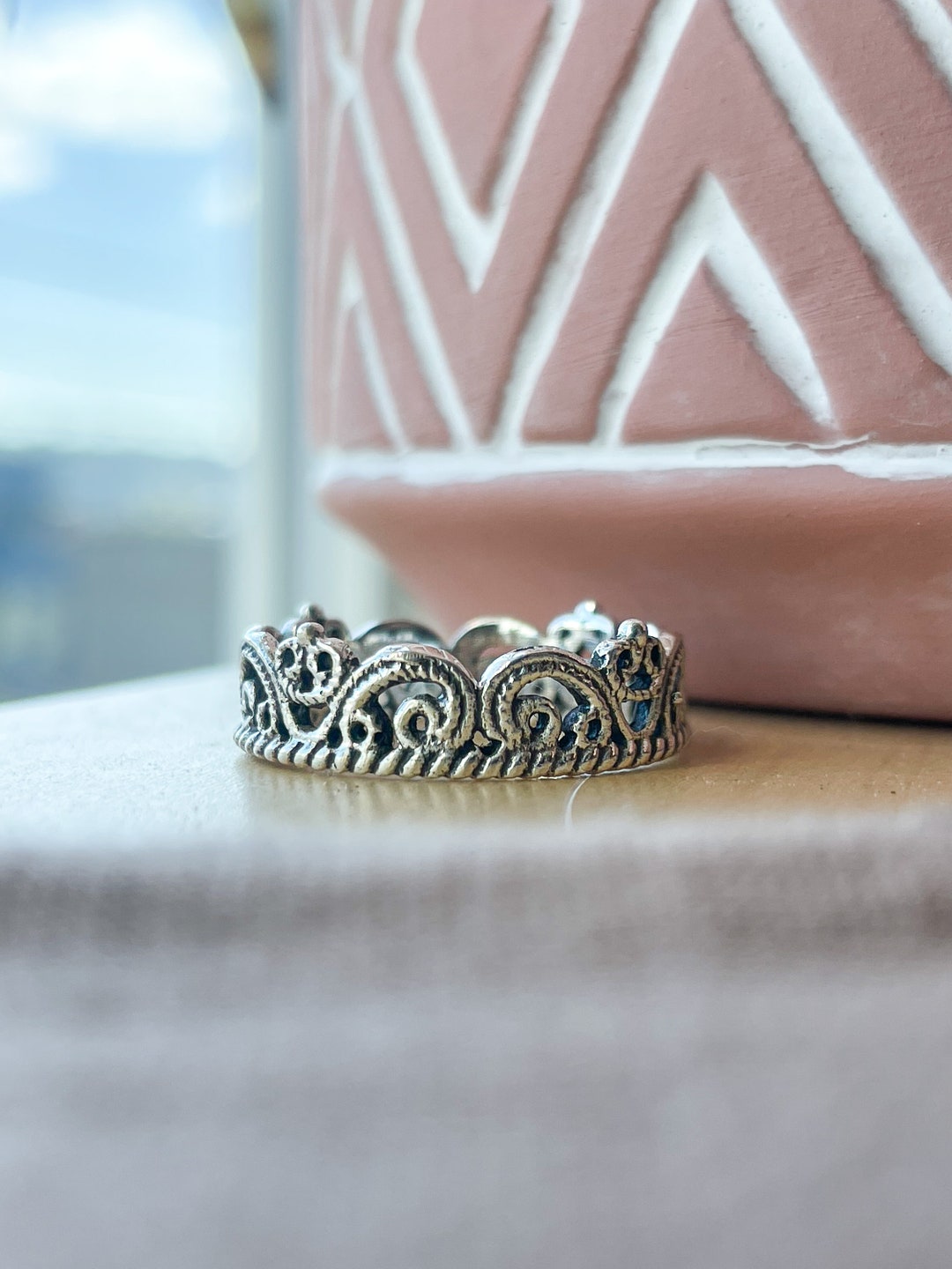 Tiara Ring | Inspired by Nature | Sterling Silver | Boho | Ethnic | Psy ...