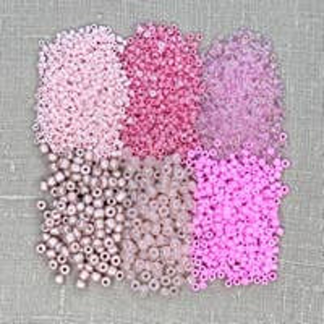 Mixed Seed Bead Assortment Pink 60gm - Etsy Österreich