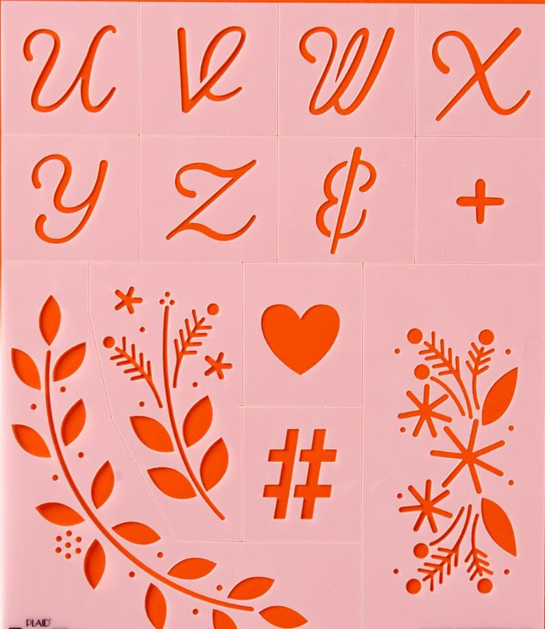 Lettering and Monogramming Template Kit Alphabet Script - Etsy