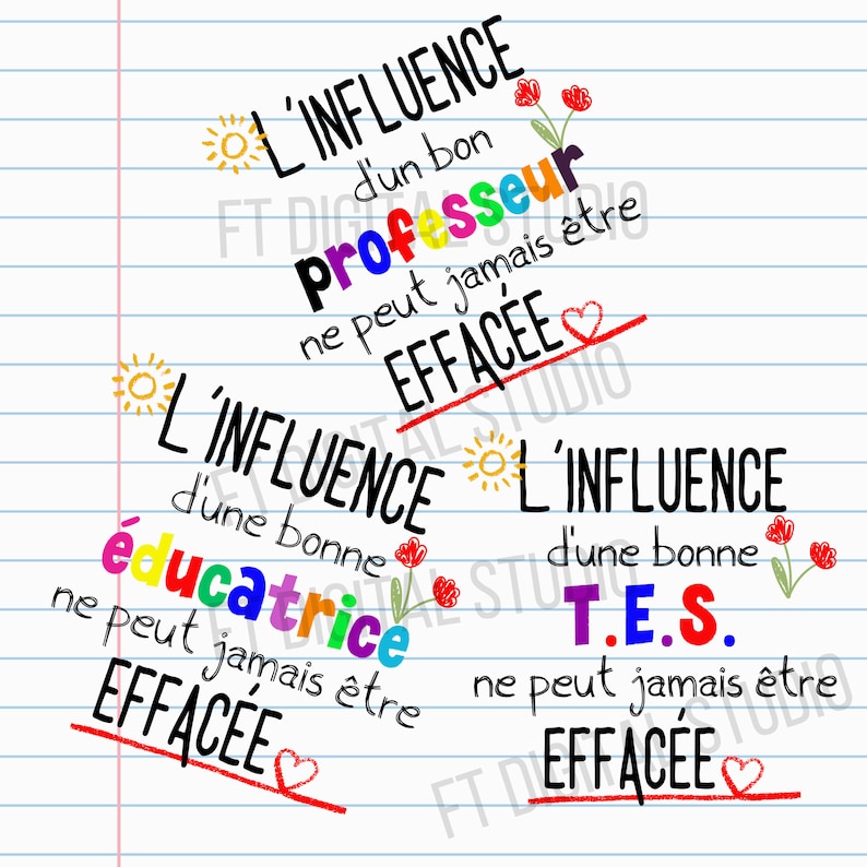 3 fichiers PNG english cadeau fin annee professeur tes éducatrice ...