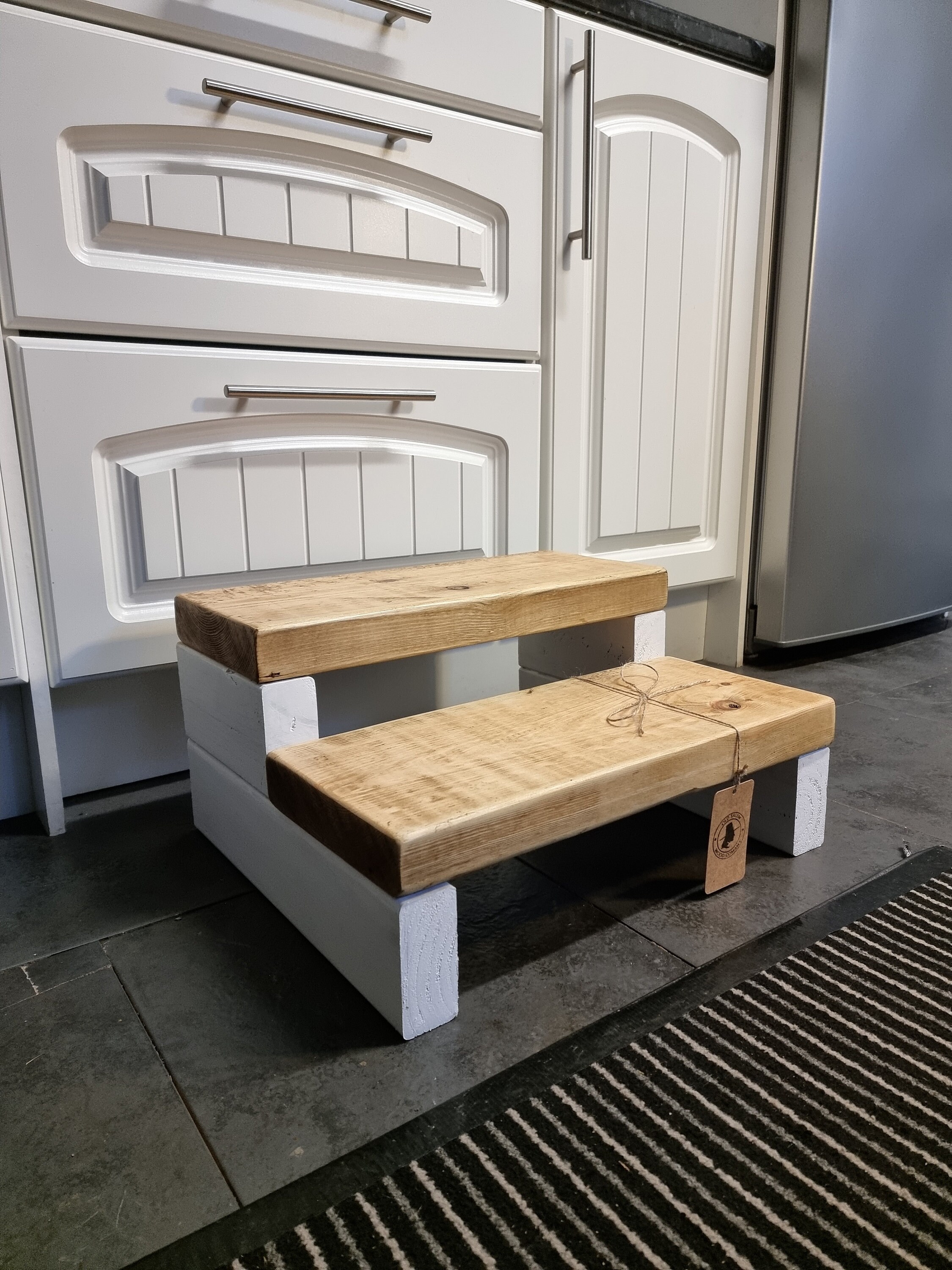 Handmade Wooden Step Stool / Kitchen Step / Kid Step / Bathroom Step ...