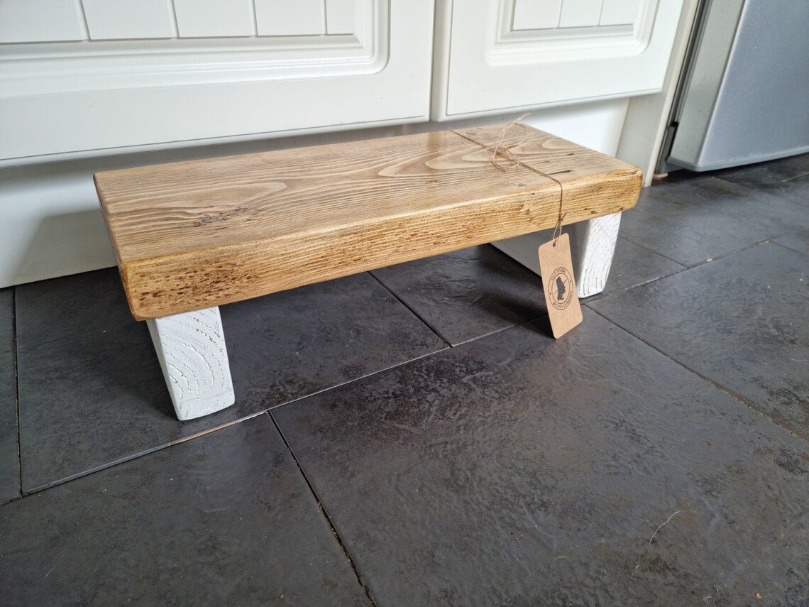 Handmade Wooden Step Stool / Kitchen Step / Kid Step / Bathroom Step ...