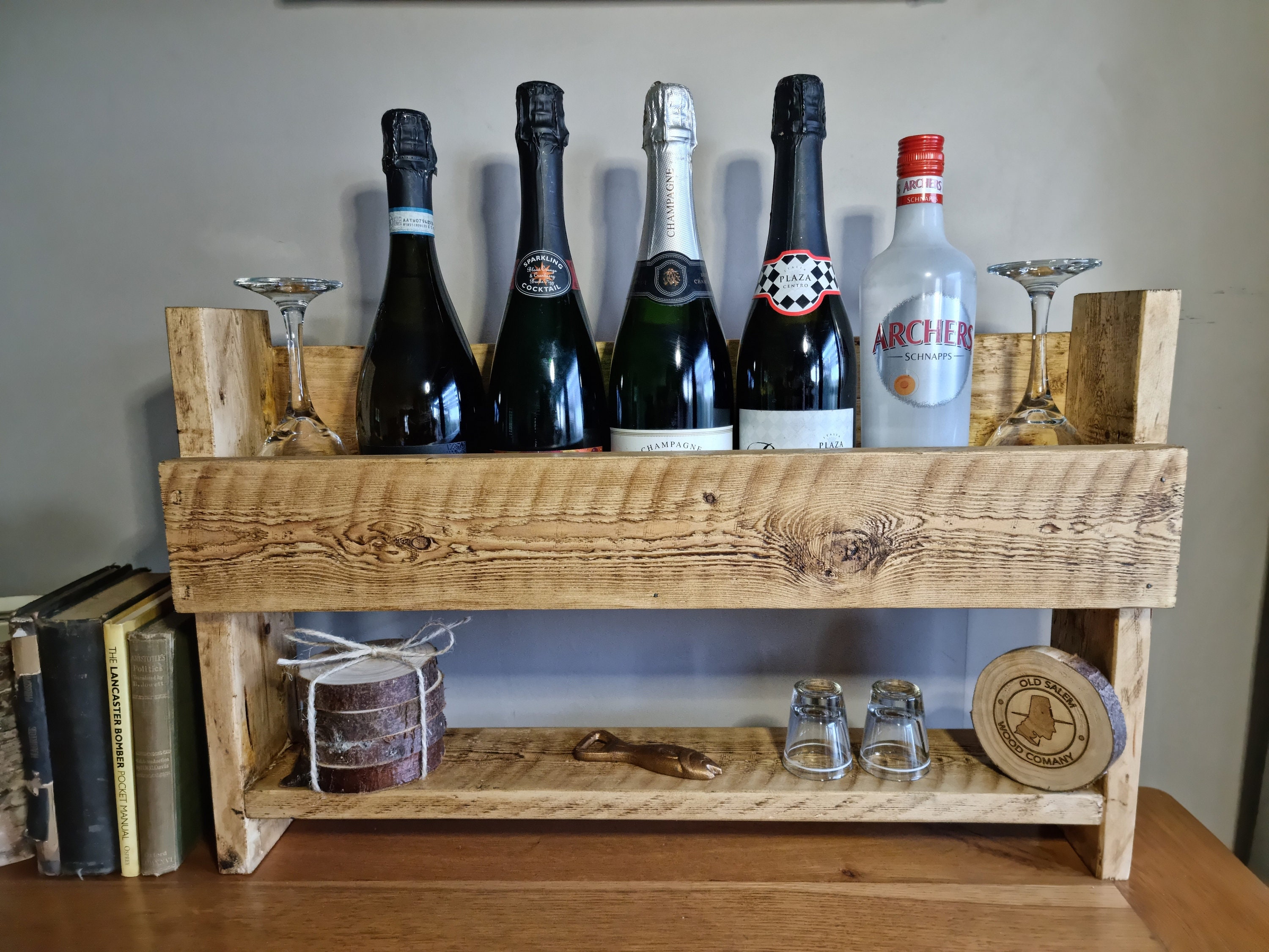 Wooden Counter Top Bar / Drinks Unit / Drinks Station / Reclaimed ...