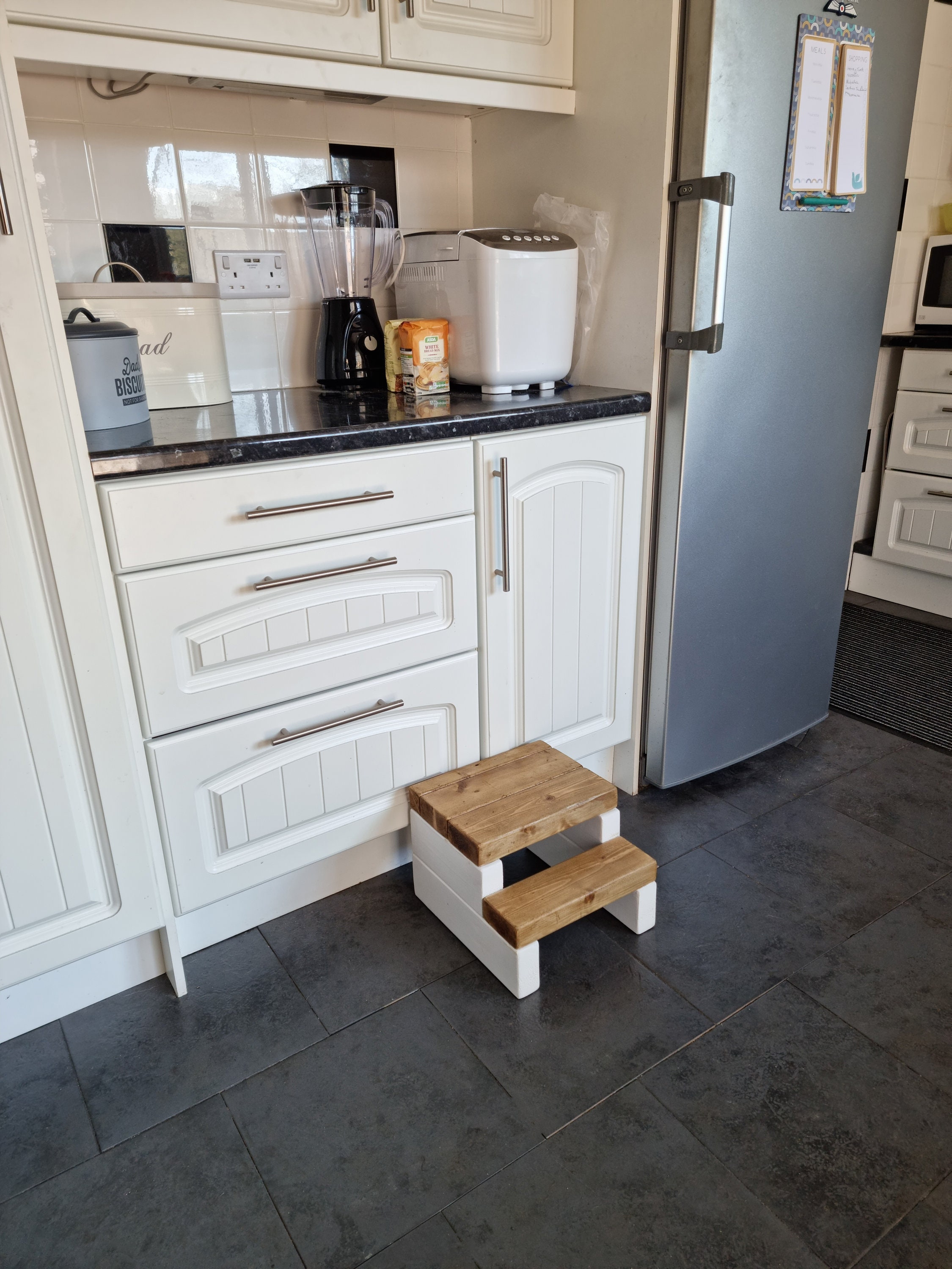Handmade Wooden Step Stool / Kitchen Step / Kid Step / Bathroom Step ...